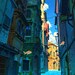 Sunken City Street Digital Art Print Fantasy Urban Landscape With ...