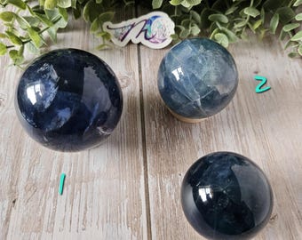 Blue Fluorite Sphere, Blue Fluorite - Etsy