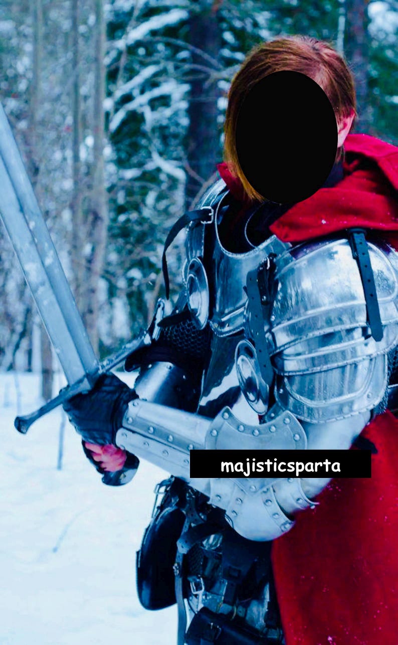 Wearable Italian Medieval Knight Suit of Armor – Full Body Combat LARP ...