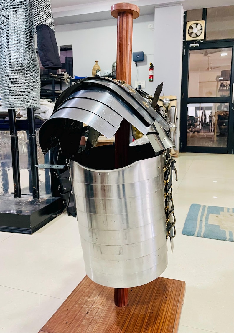 Handmade Roman Lorica Segmentata Armor: Historical Costume, Brass Trim ...