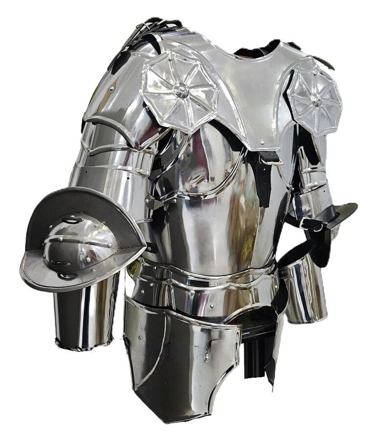 Medieval Knight Armor Set: Roman Cuirass, Pauldrons & Tassets - LARP ...