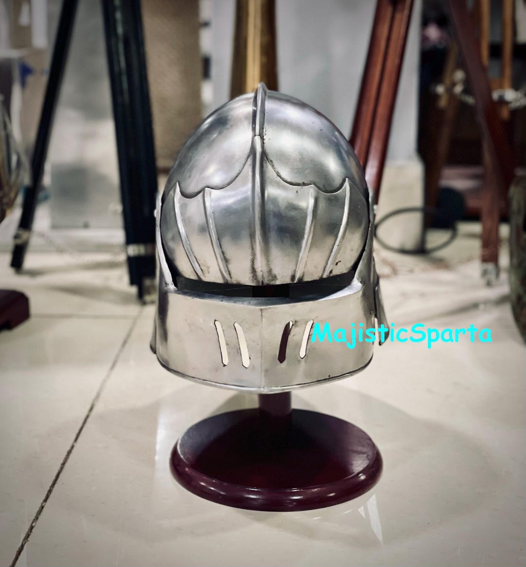 Medieval German Sallet Knight Helmet – 15th Century Crusader Armor ...