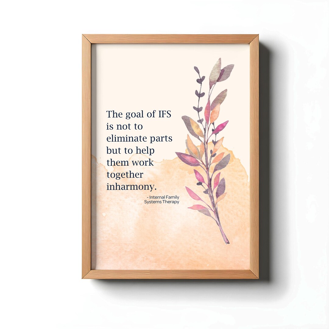 Parts Work Quote Wall Art IFS Therapy Digital Download for Healing ...