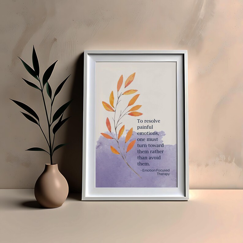 Emotion Focused Therapy Printable Poster. Counseling Wall Art. EFT ...