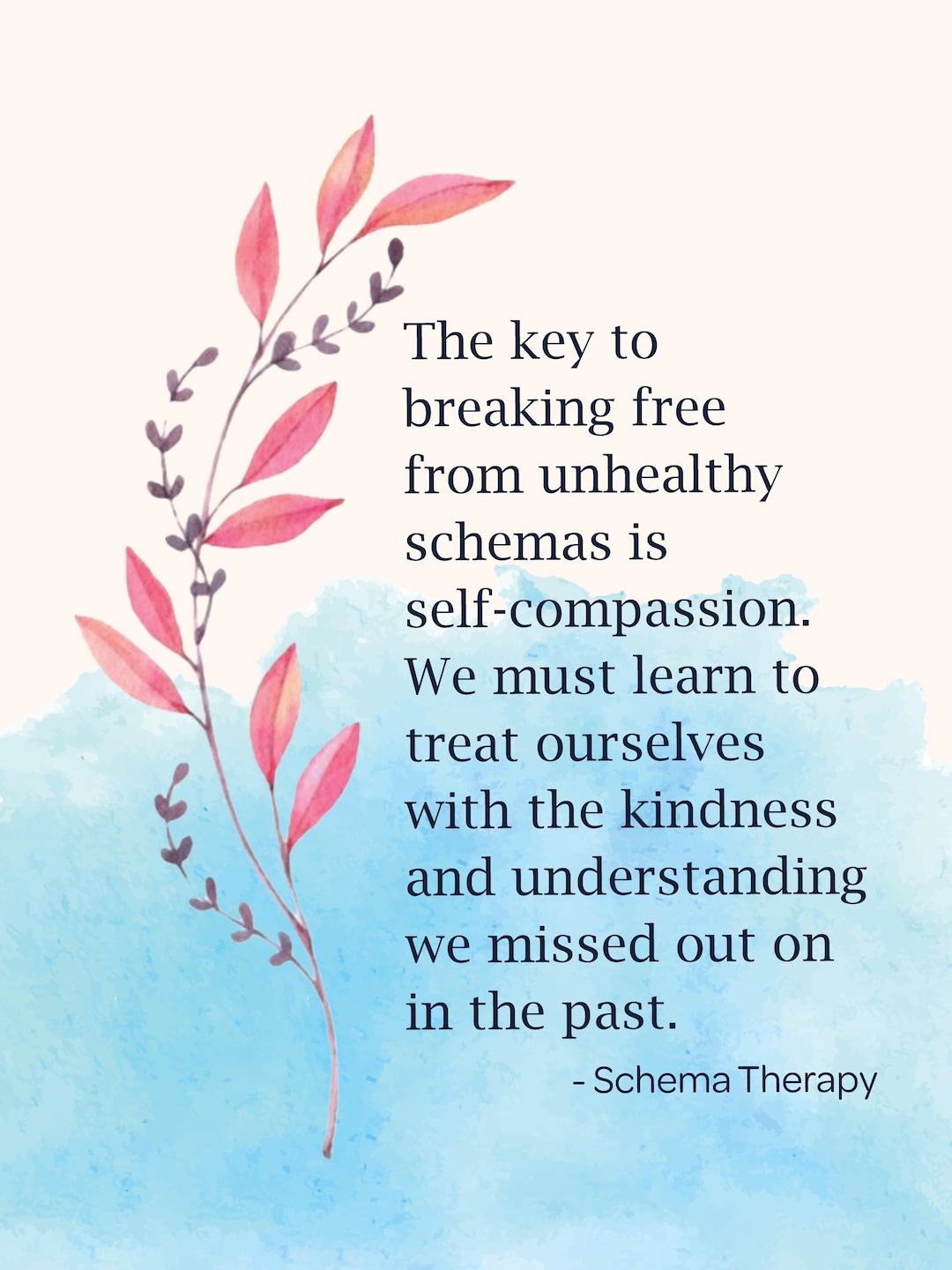 Schema Therapy Quote Wall Art - Digital Download for Therapy Office ...