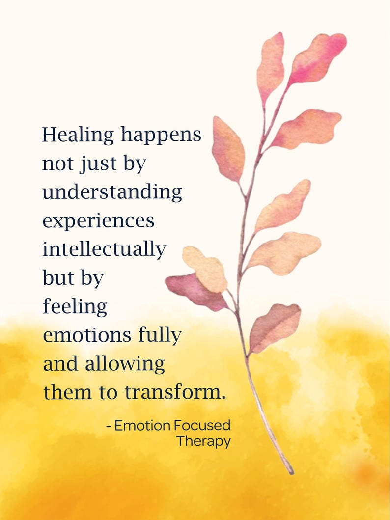 EFT Therapy Office Wall Art - Emotion-focused Therapy Printable Decor ...