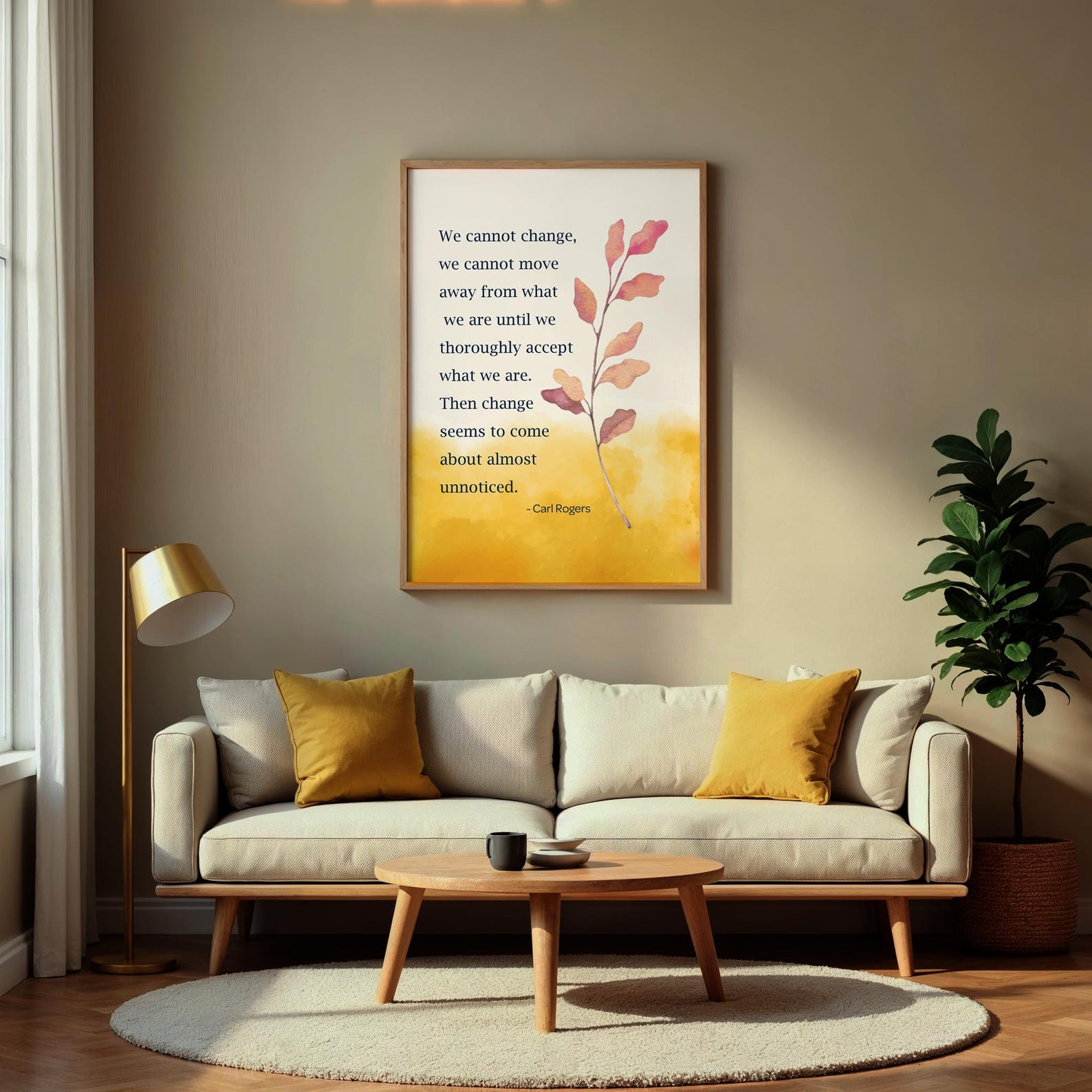 Carl Rogers Quote Poster - Modern Therapy Office Art - Digital Download ...
