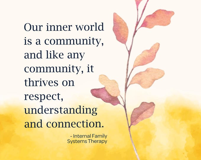 Internal Family Systems Wall Art for Psychology Clinics, IFS Therapy ...