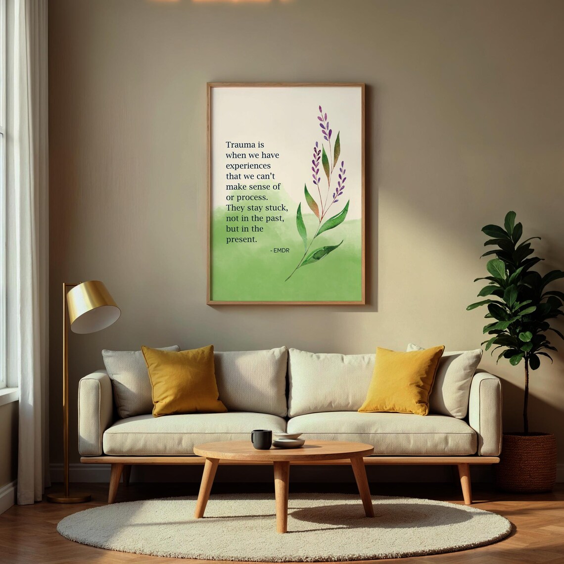 Trauma Quote. EMDR Poster - Wall Art for Counseling Room, Psychology ...
