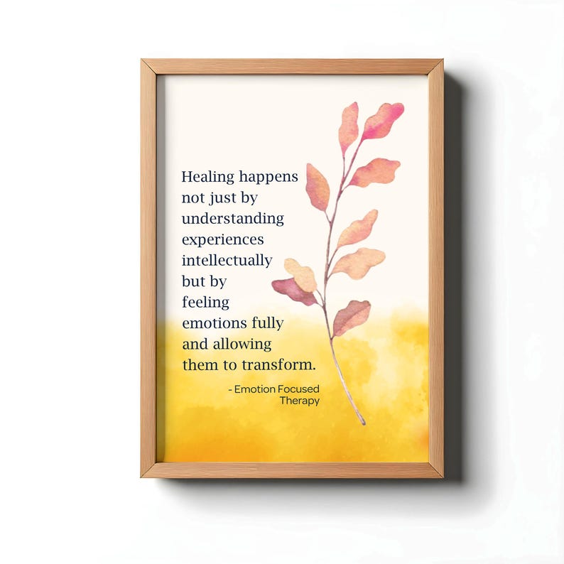 EFT Therapy Office Wall Art - Emotion-focused Therapy Printable Decor ...