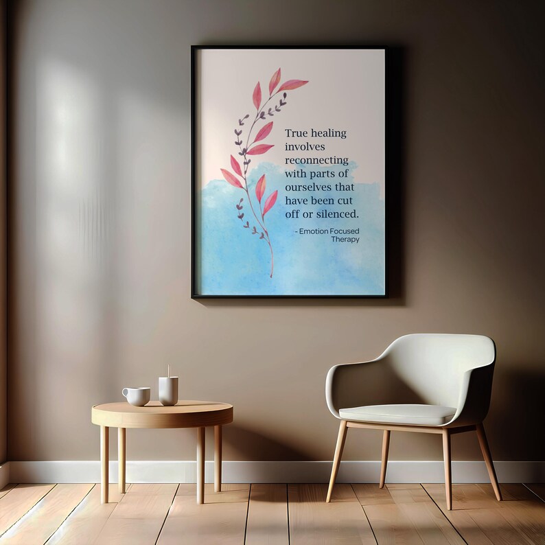 Counseling Wall Art - Psychology Poster - Emotion-focused Therapy ...