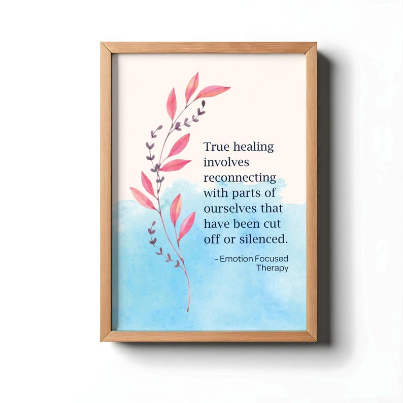 Counseling Wall Art - Psychology Poster - Emotion-focused Therapy ...