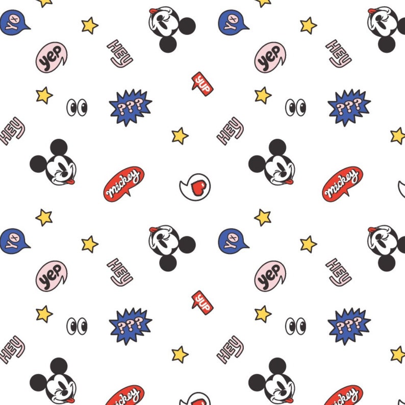 SALE Disney Mickey Mouse Fabric Layer Cake 10 Squares | Etsy