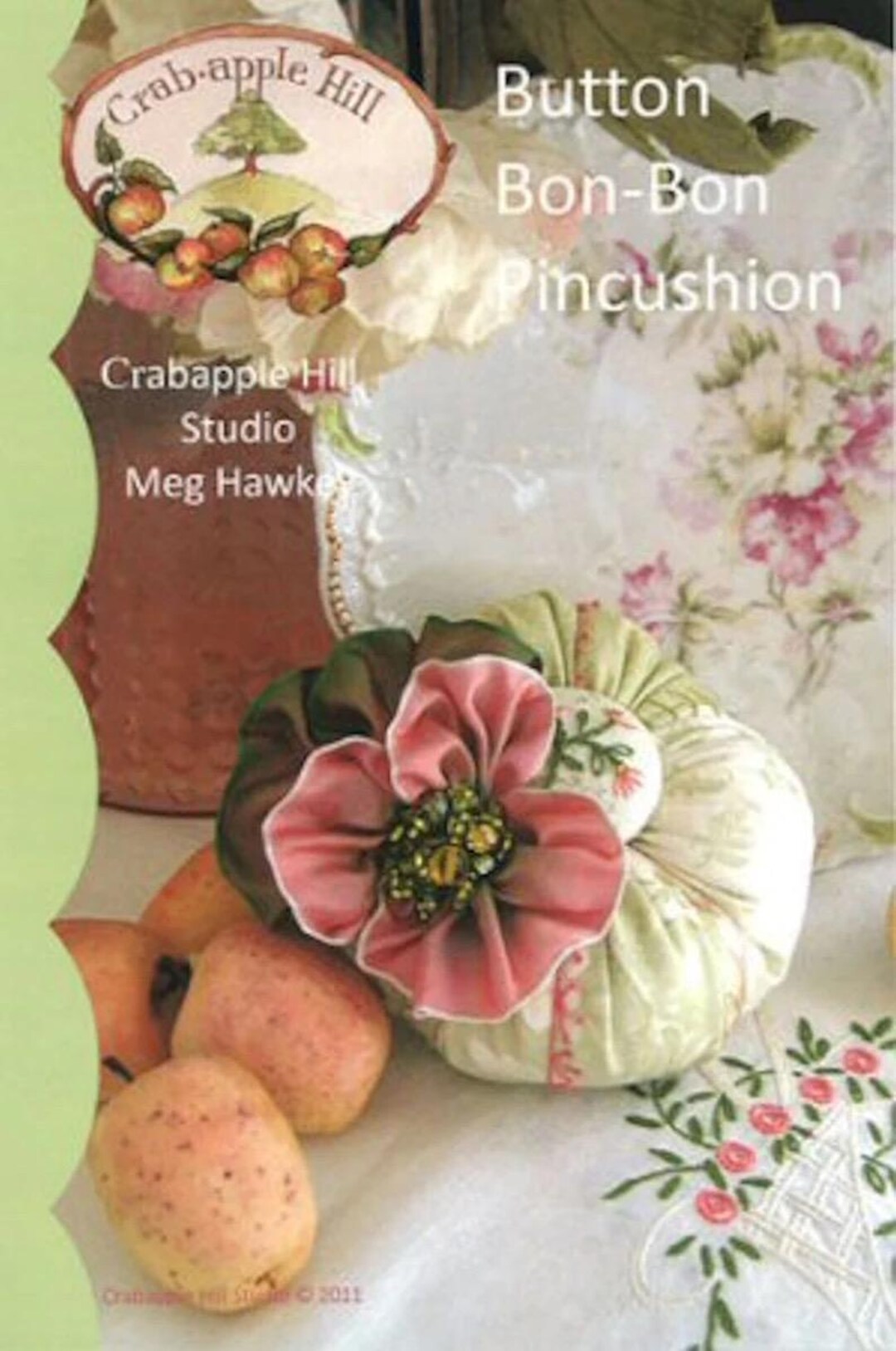 Button Bon-bon Pincushion Pattern by Meg Hawkey Crabapple Hill Studio ...