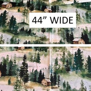 Misty Vistas Misty Forest Allover Print - 100% Cotton Quilt Fabric ...
