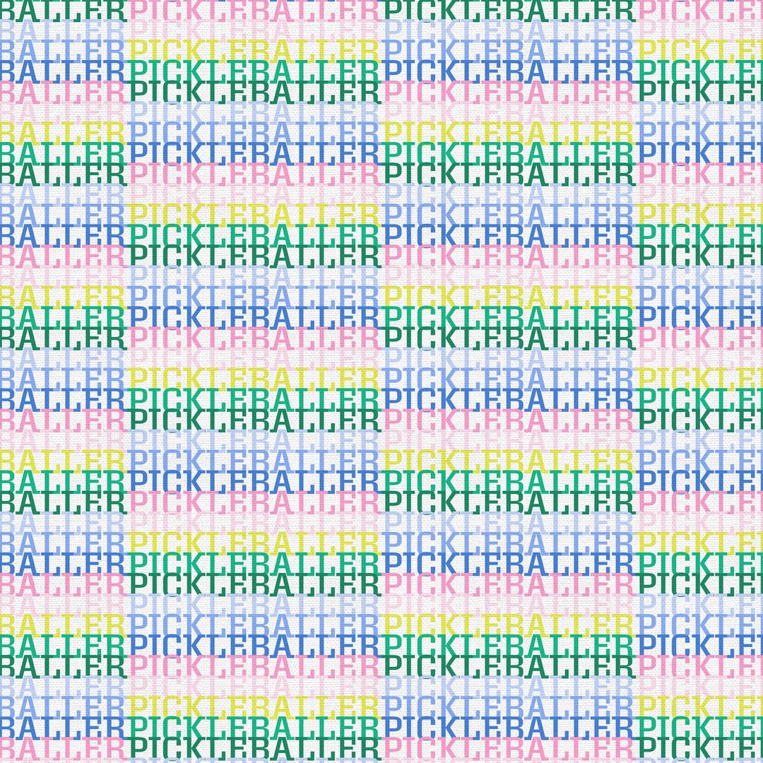 Pickleball Playtime - Pickleballer - Cotton Fabric - by Paintbrush ...