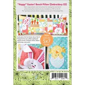 Kimberbell HOPPY EASTER Bench Pillow Machine Embroidery CD by Kim ...