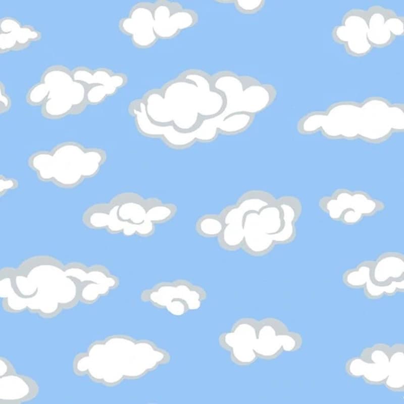 Cloud Print Fabric - Etsy