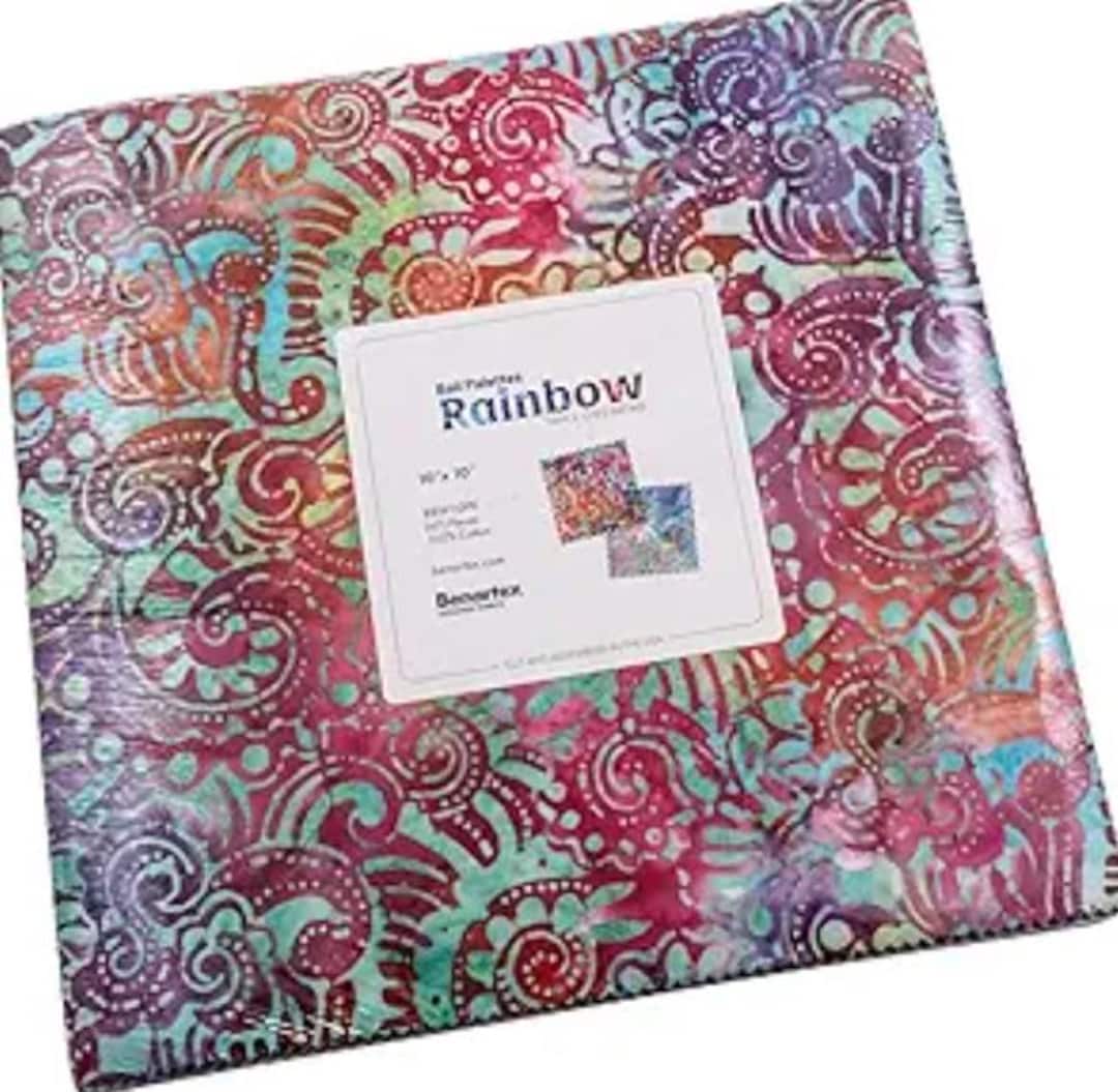 Bali Palettes Rainbow Batiks Layer Cake Precut Quilt Square by Benartex ...