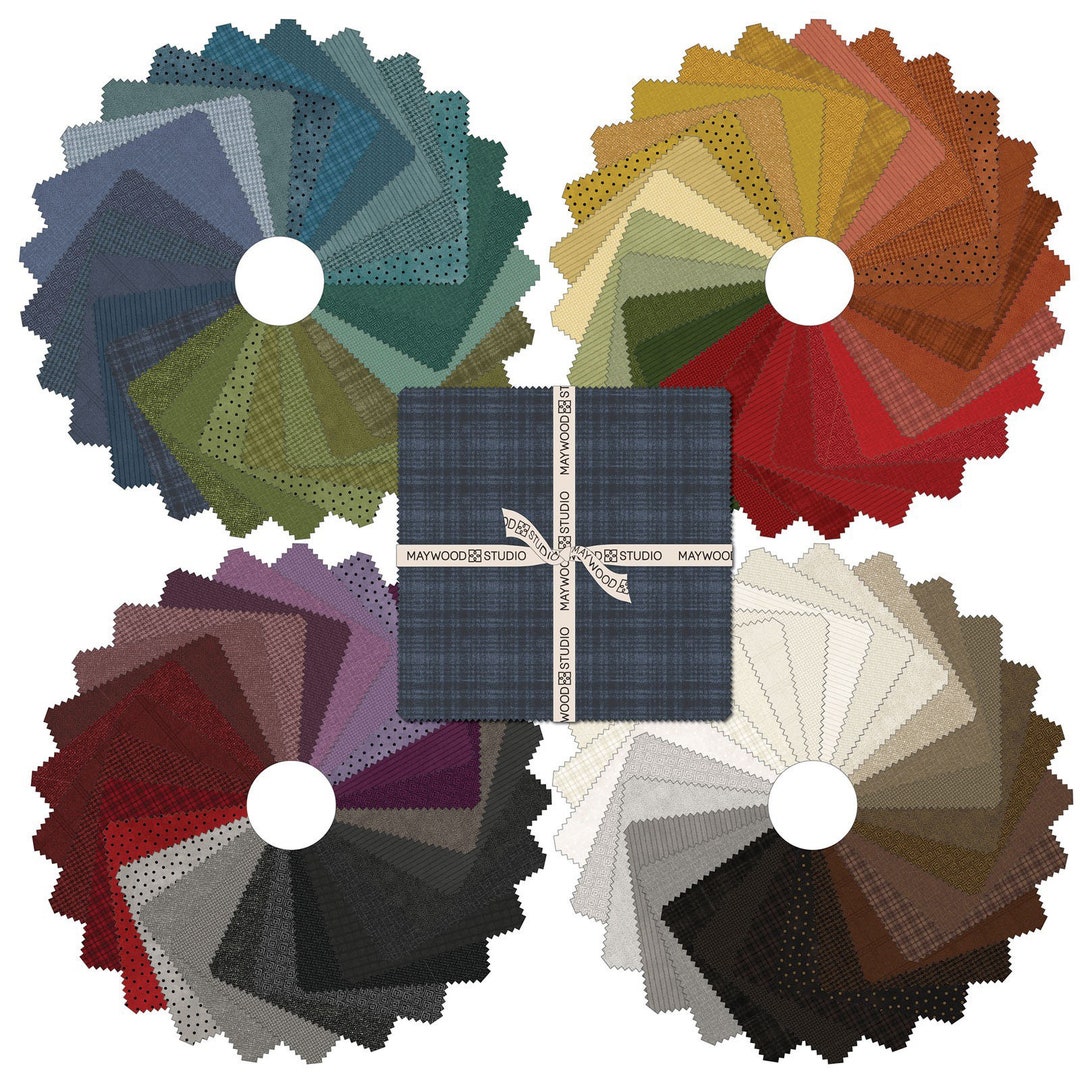 Woolies FLANNEL Layer Cake Complete Set - 10" X 10" Pre-cut Quilt ...