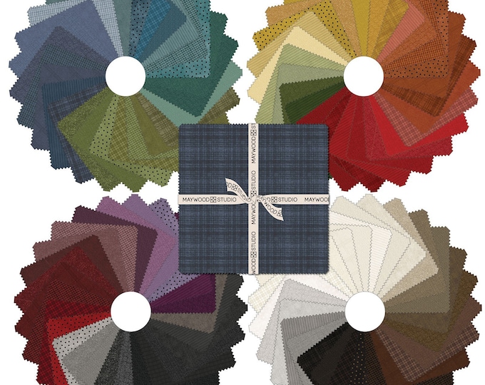 Woolies FLANNEL Layer Cake Complete Set - 10" X 10" Pre-cut Quilt ...