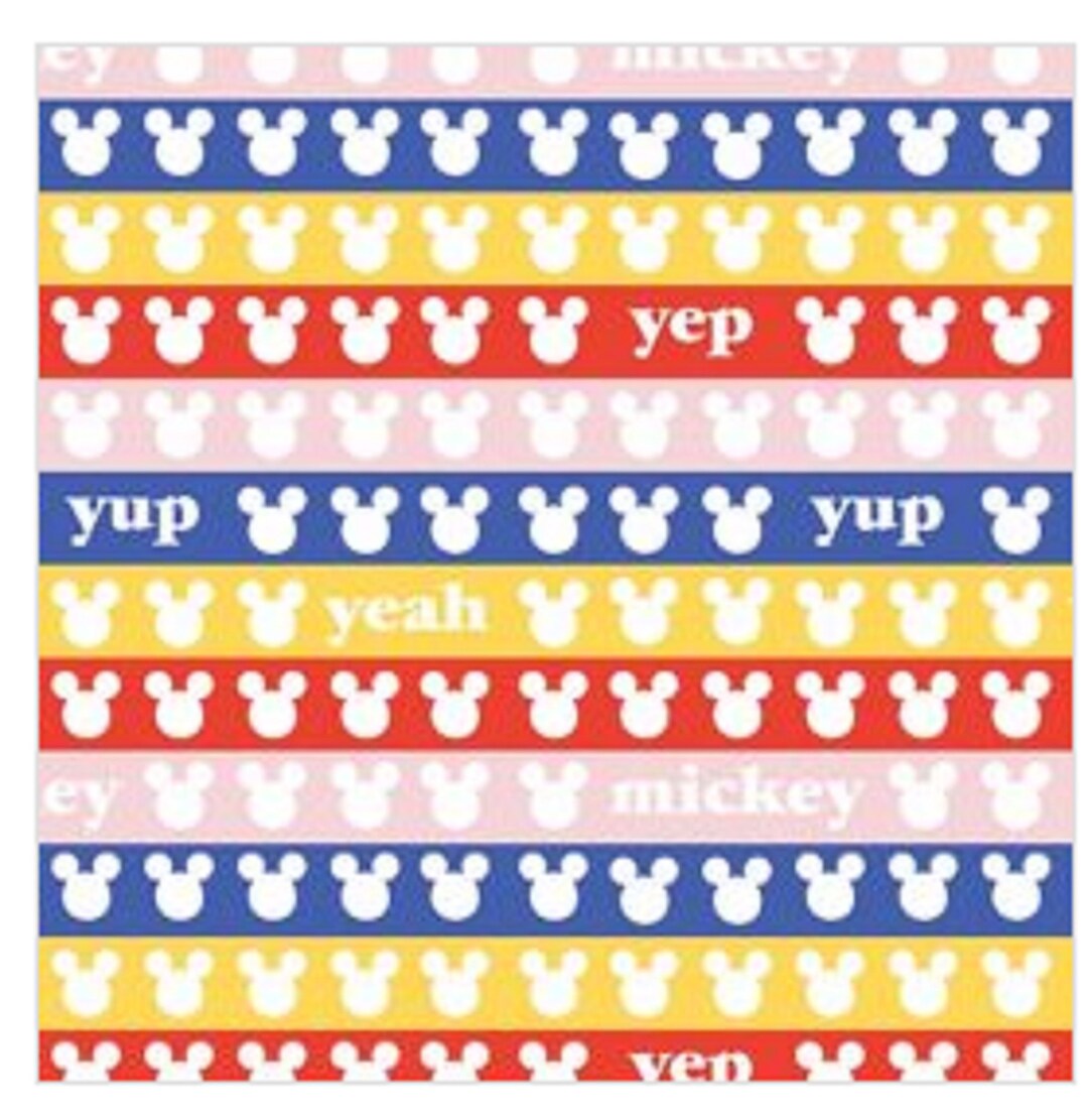 Disney Mickey Mouse Fabric - It’s a Mickey Thing by Camelot Fabrics ...