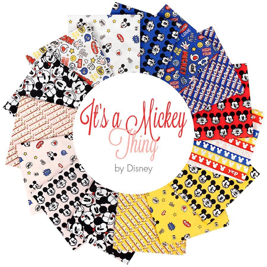 SALE Disney Mickey Mouse Fabric Layer Cake 10 Squares | Etsy