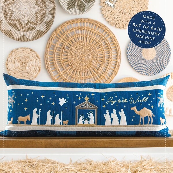 Kimberbell Nativity Bench Pillow - Etsy