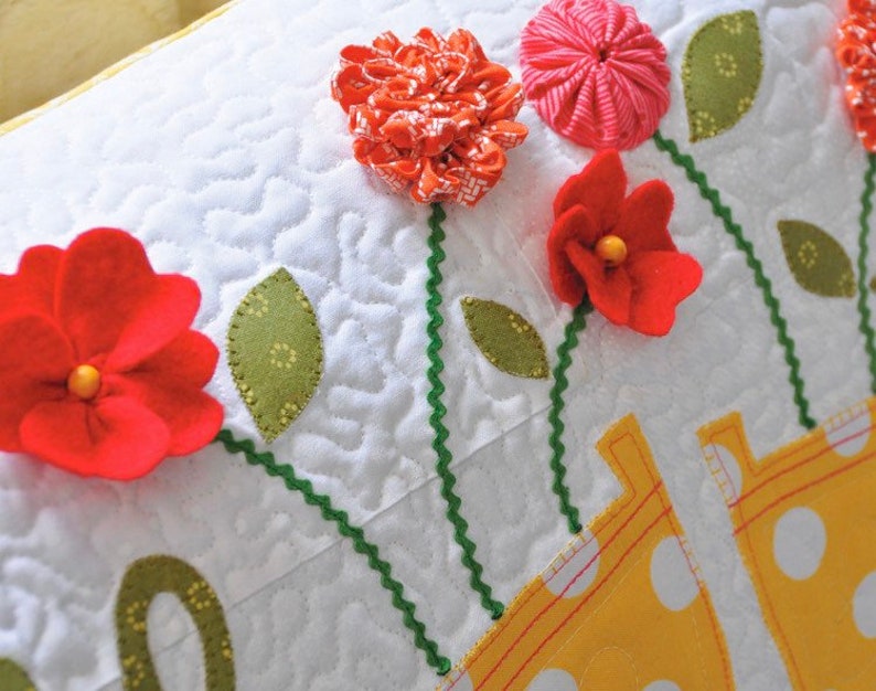 Kimberbell Welcome Spring Bench Pillow EMBROIDERY VERSION - Etsy