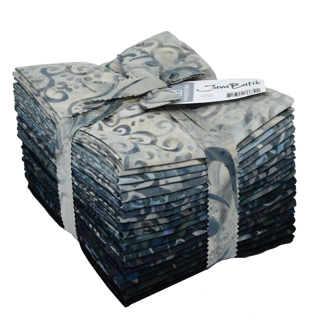 Batik Blender Cotton Fabric Fat Quarter Bundle - 20 Pre-cut Fat ...