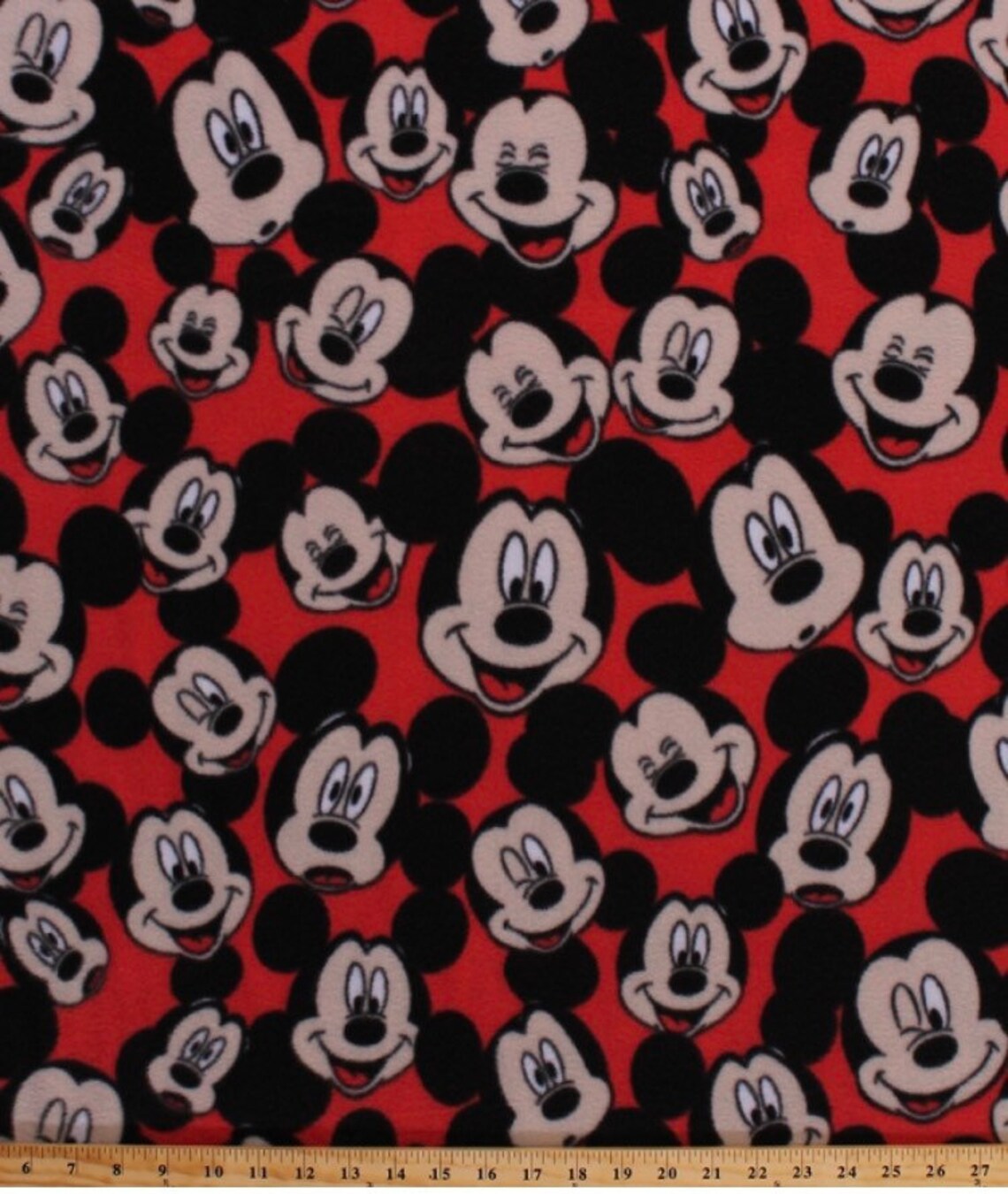 SALE Disney Mickey Mouse FLEECE Fabric by Springs Creative - Etsy