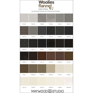 Woolies FLANNEL Neutrals Vol. 2 Fabric Layer Cake - 10" X 10" Pre-cut ...