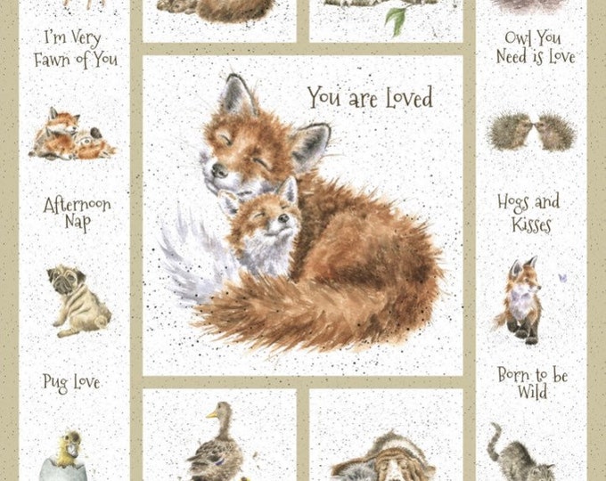 You Are Loved - Love Is... Nursery Baby Fabric Panel by Maywood Studio ...