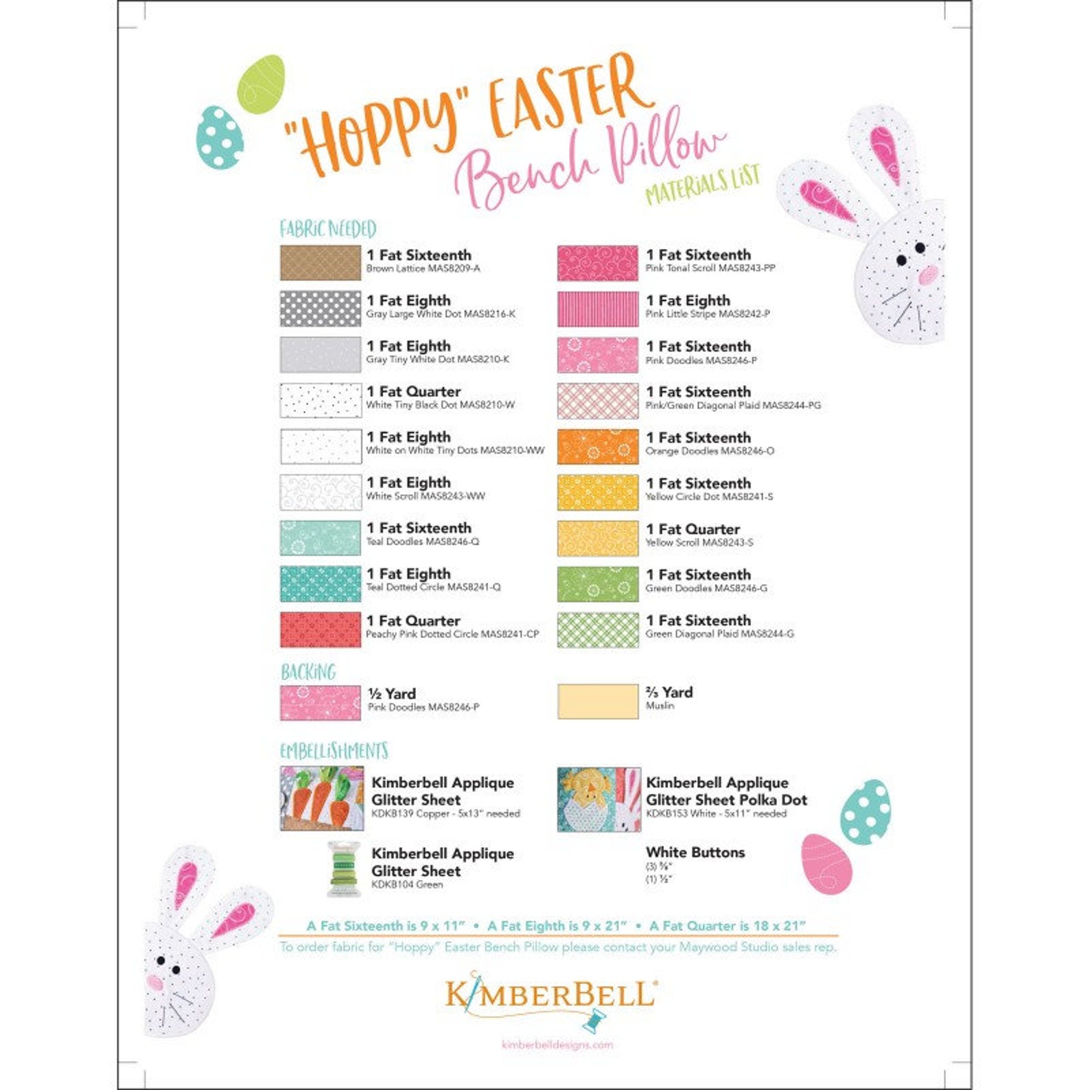 Kimberbell HOPPY EASTER Bench Pillow Machine Embroidery CD by - Etsy