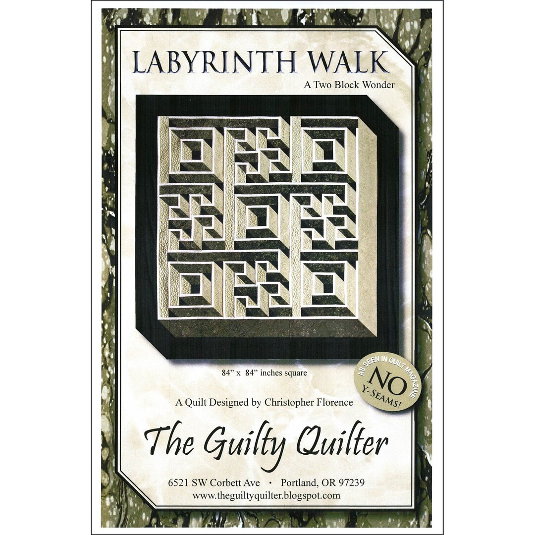 LABYRINTH WALK Quilt Pattern - by the Guilty Quilter Christopher ...