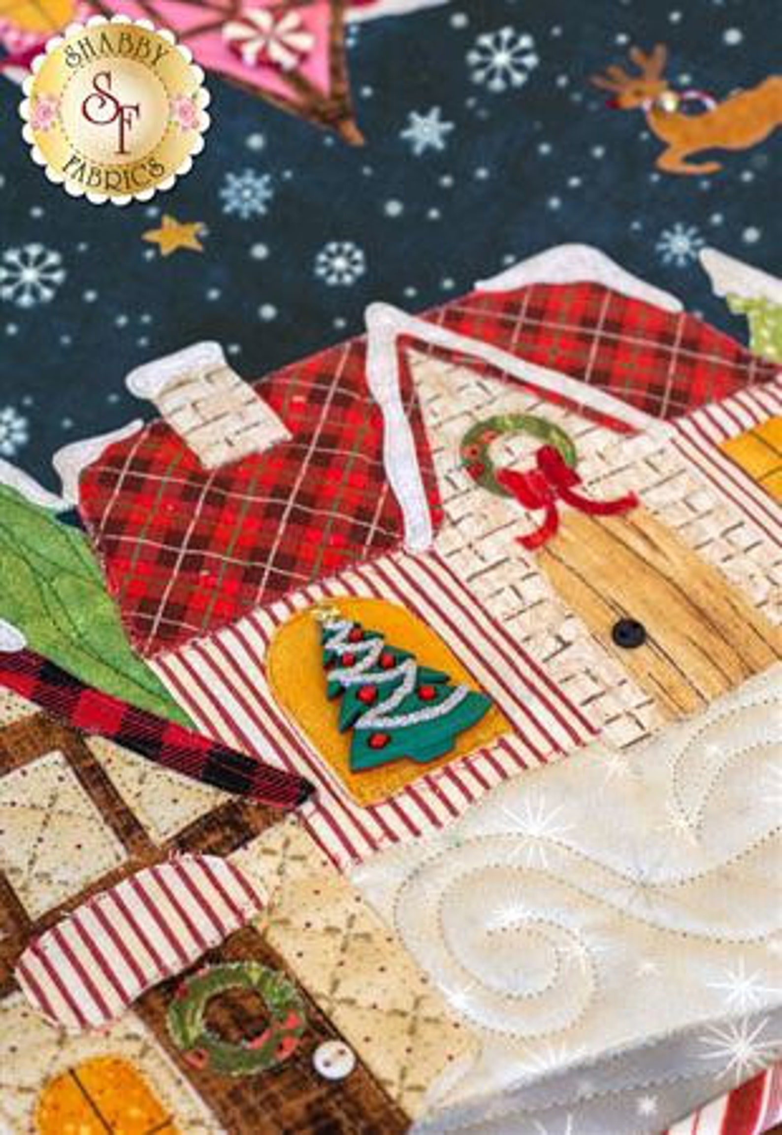 CHRISTMAS EVE Table Runner Applique Quilt Pattern by Shabby Fabrics ...