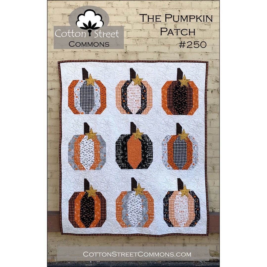 The Pumpkin Patch QUILT PATTERN by Marcea Owen - Fall Halloween Quilt ...
