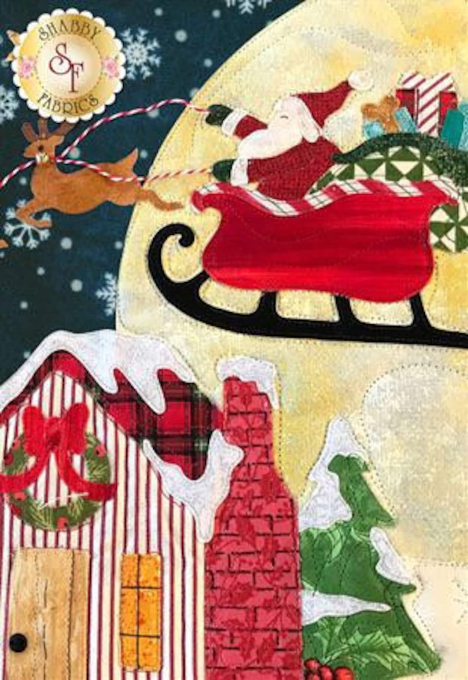 CHRISTMAS EVE Table Runner Applique Quilt Pattern by Shabby Fabrics ...