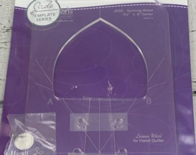 Handi Quilter Jade Spinning Wheel Template HG00442-6 - HQ JADE Spinning ...