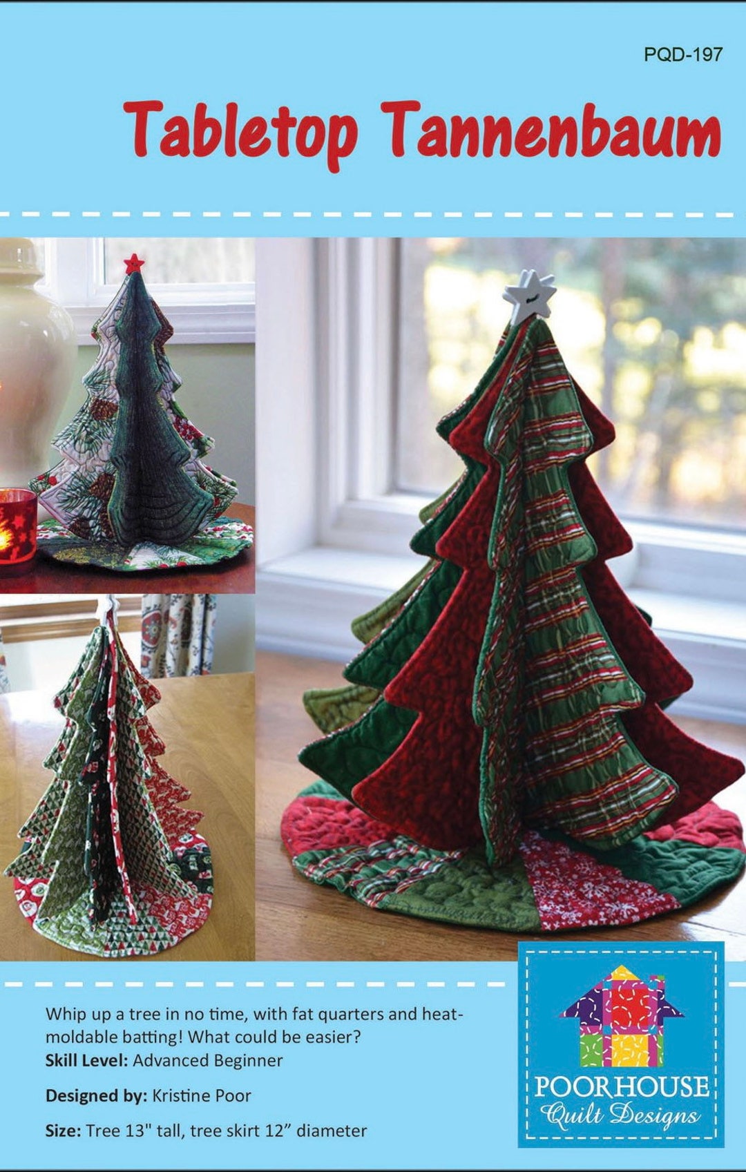Tabletop Tannenbaum - Christmas Tree Tabletop Decor PATTERN by Kristine ...