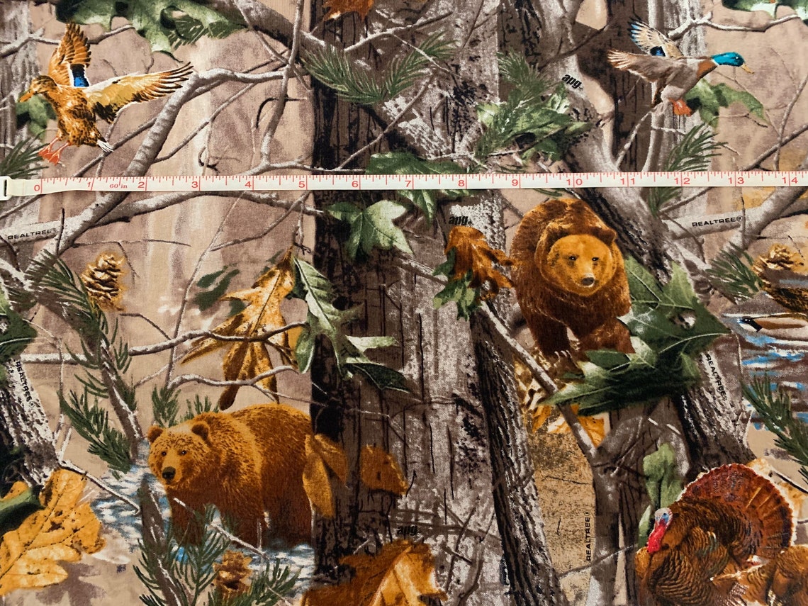 Realtree Camo Hunting Fabric 100% Cotton Fabric 9902 Buck - Etsy