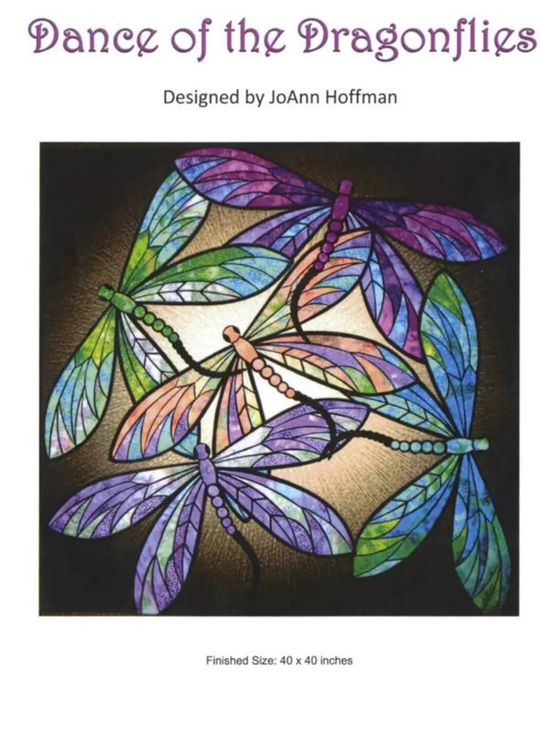 Dance of the Dragonflies Quilt Pattern by Joann Hoffman - Finished Size ...