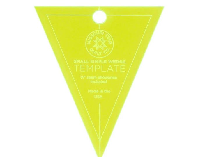 Missouri Star Small Simple Wedge Template for 5" Charm Packs - Etsy