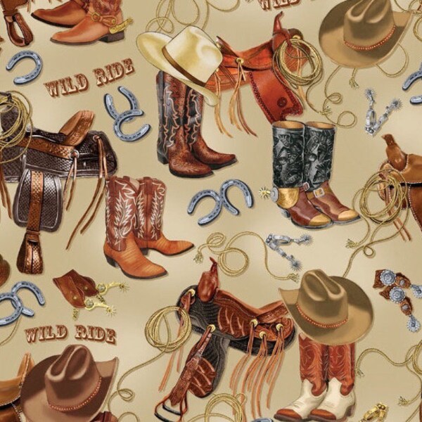 Cowboy Fabric - Etsy