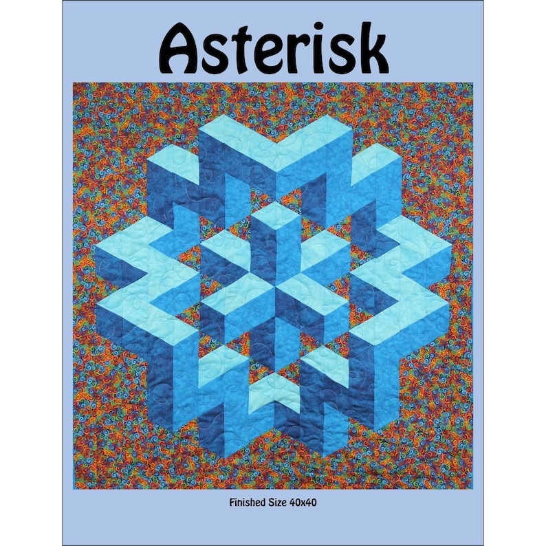 Asterisk Quilt Pattern - Designer: Ruth Ann Berry - Geometric, Illusion ...
