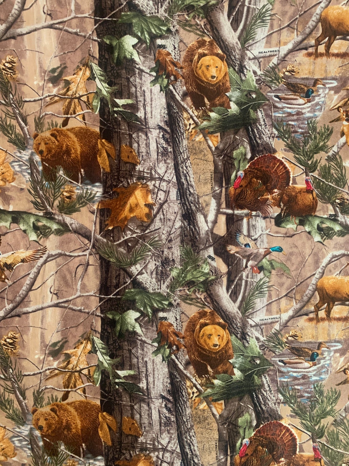 Realtree Camo Hunting Fabric 100% Cotton Fabric 9902 Buck - Etsy