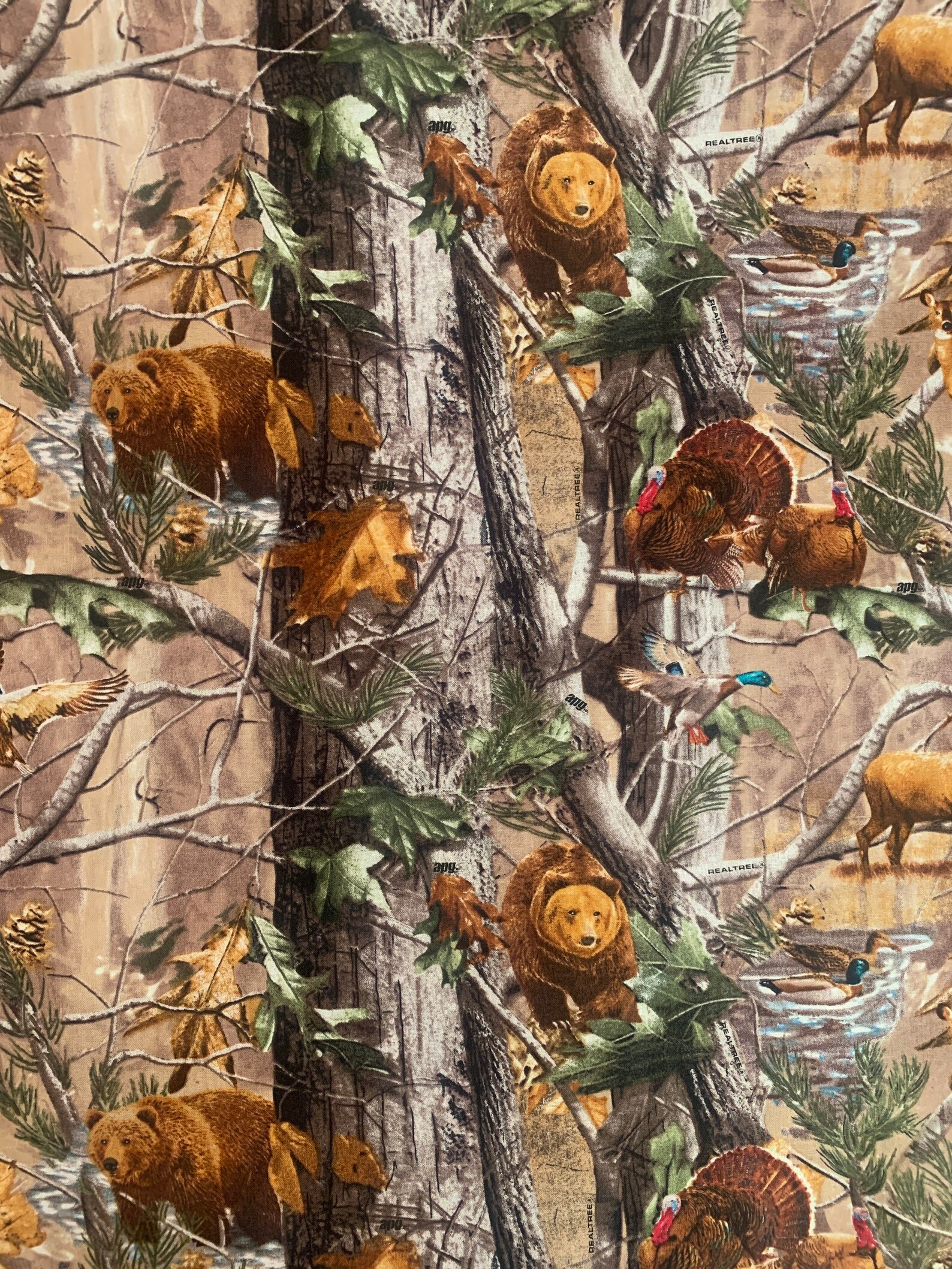 Realtree Camo Hunting Fabric 100% Cotton Fabric 9902 Buck - Etsy