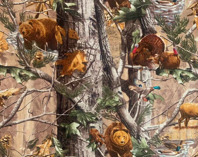 Realtree Camo Hunting Fabric - 100% Cotton Fabric 9902 Buck Wear ...