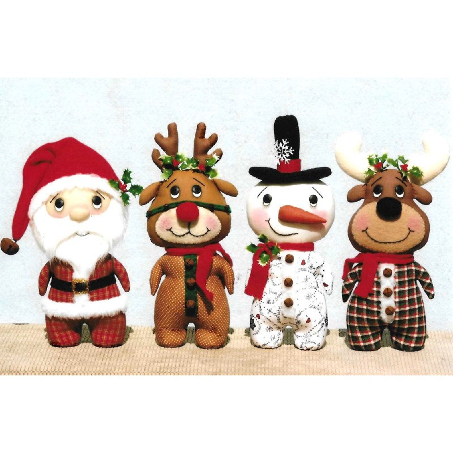 Christmas Stumpkins Primitive Doll Pattern by Happy Hearts Patterns ...