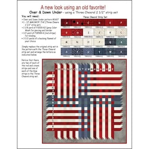 Over & Down Under Quilt Pattern - Featuring Maywood Studios Woolies Flannel, Designer: Bonnie ...